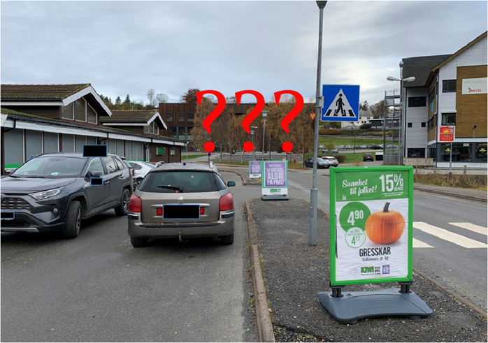 Gangfelt og parkering i Bruhagen sentrum - Averøy kommune